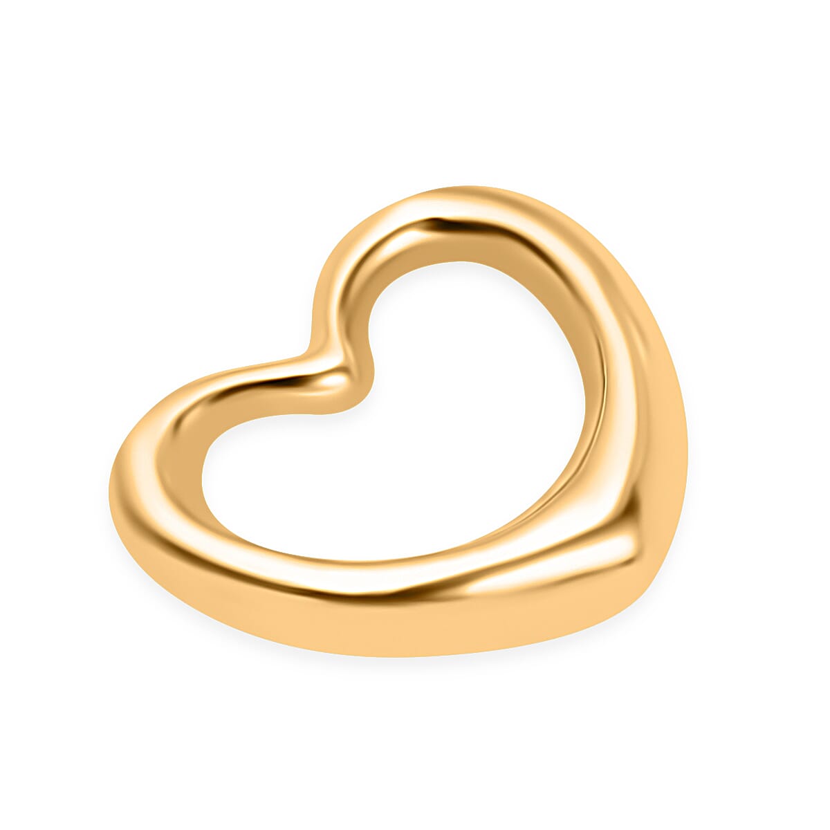 9K Yellow Gold Floating Heart Pendant - 7711227 - TJC