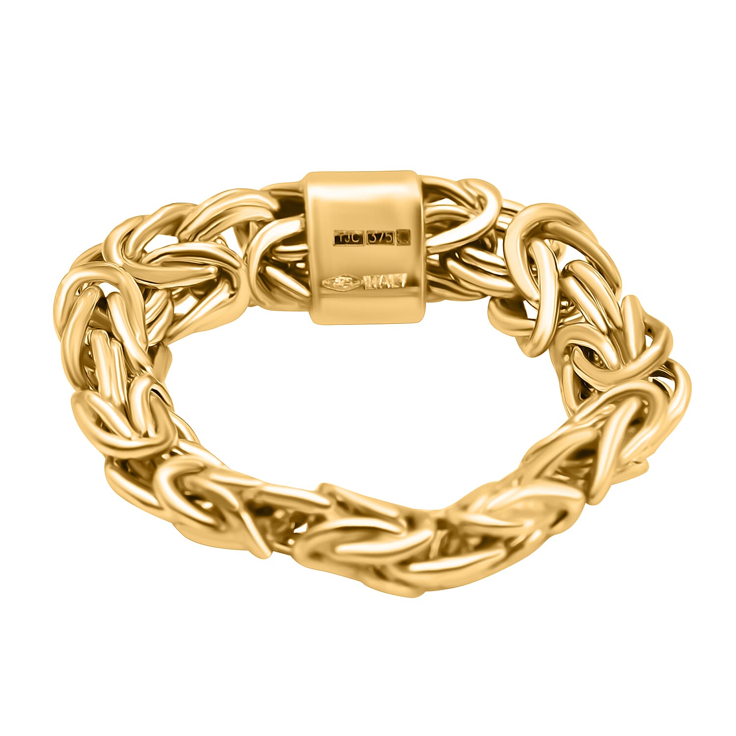 Maestro Collection - 9K Yellow Gold Byzantine Ring - 7723044 - TJC