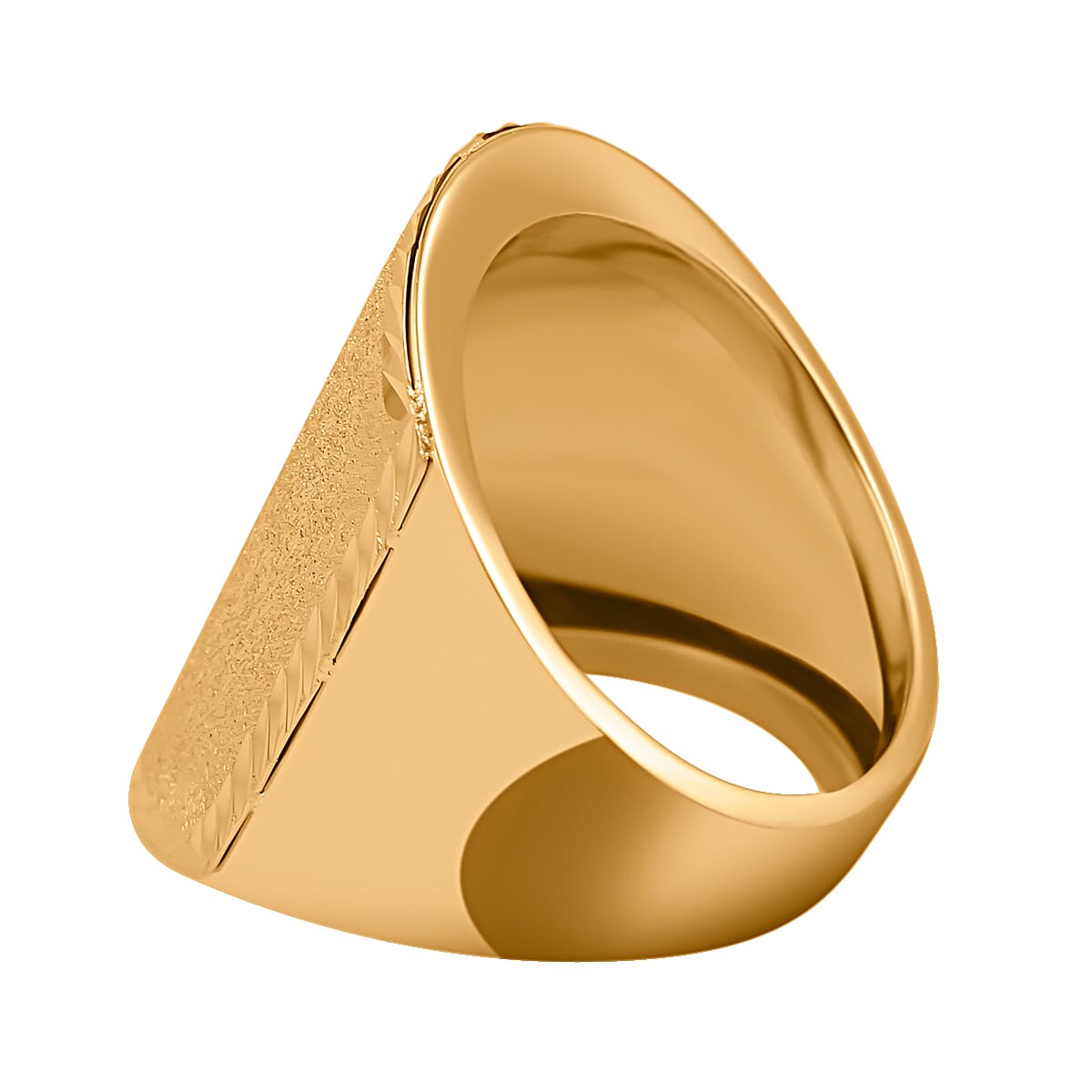 Maestro Collection - 9K Yellow Gold Tapered Wide Band Ring - 7723057 - TJC
