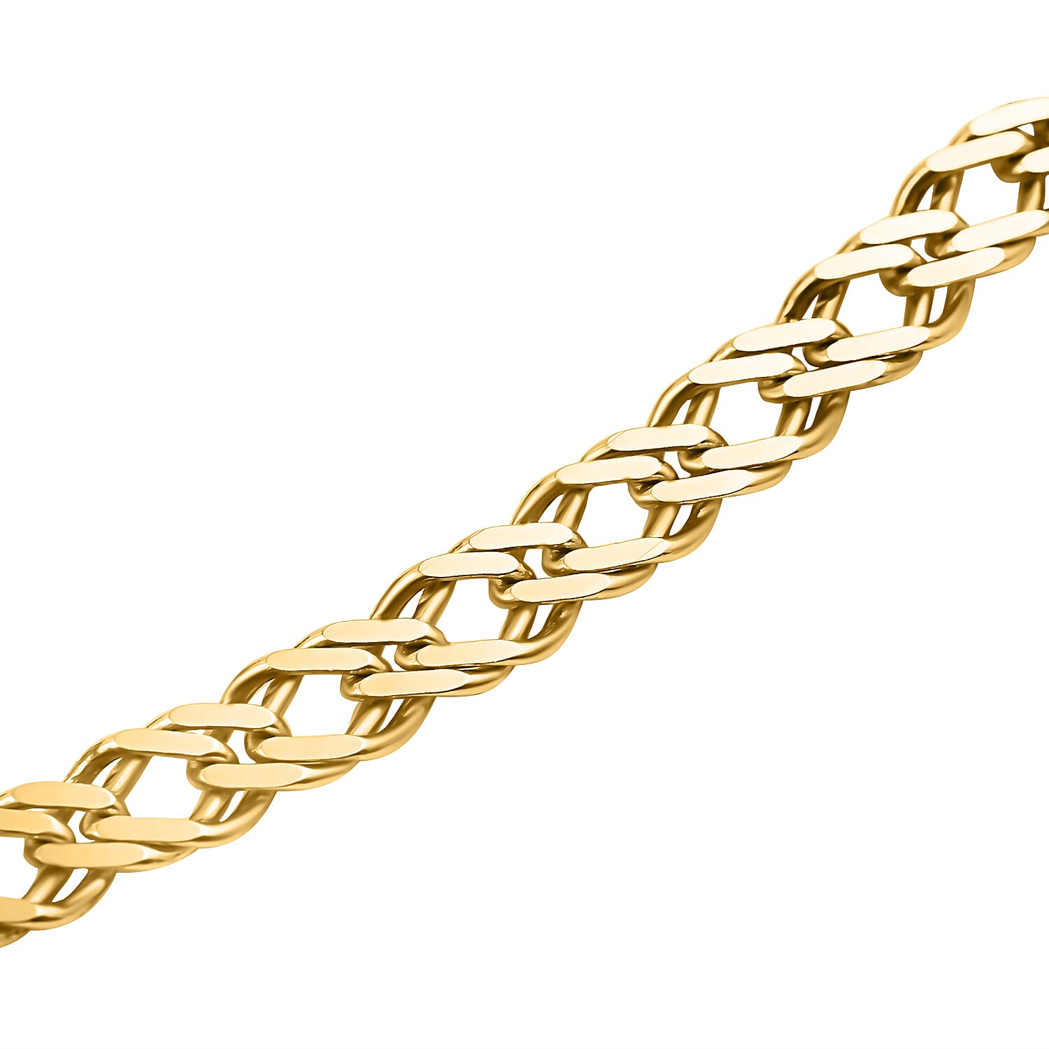 Preview Milan Closeout Deal - 9K Yellow Gold Double Curb Necklace (Size ...