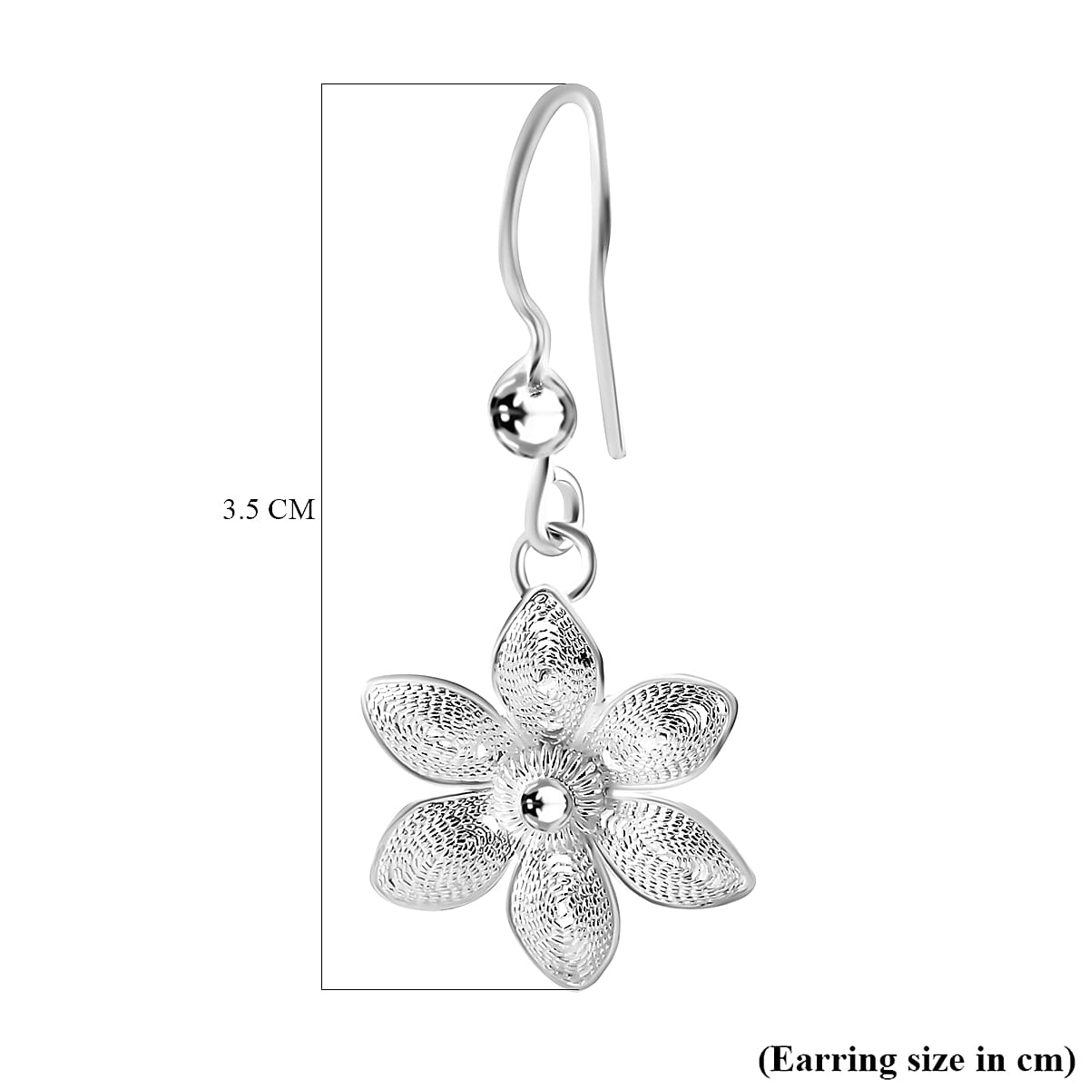 Royal Bali- Sterling Silver Floral Earrings - 7728406 - TJC