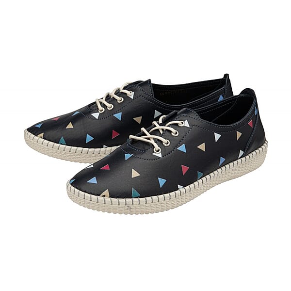 LOTUS Leather Kay Lace-Up Shoes - Blue - 1708620225 - TJC