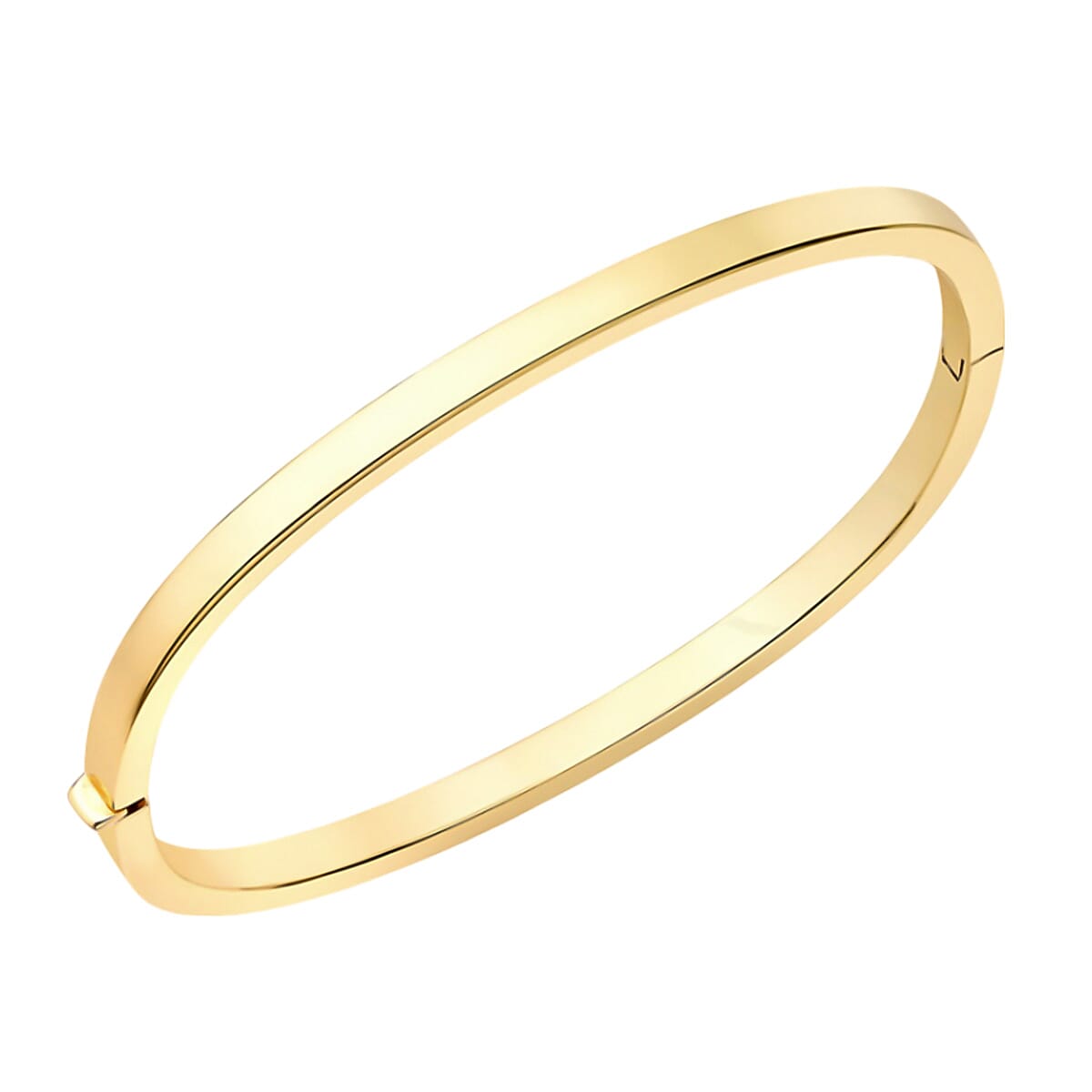 Designer Inspired-9K Yellow Gold Rectangular Bangle (Size 7.5), Gold Wt. 7.02 Gms - 7733832 - TJC
