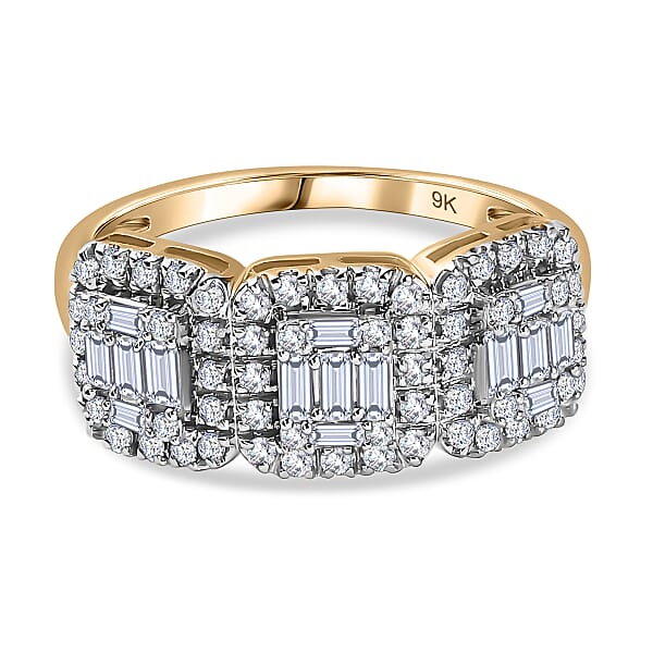 One Time Deal- 9K Yellow Gold Diamond (G-H) Ring 1.00 Ct. - 7737084 - TJC