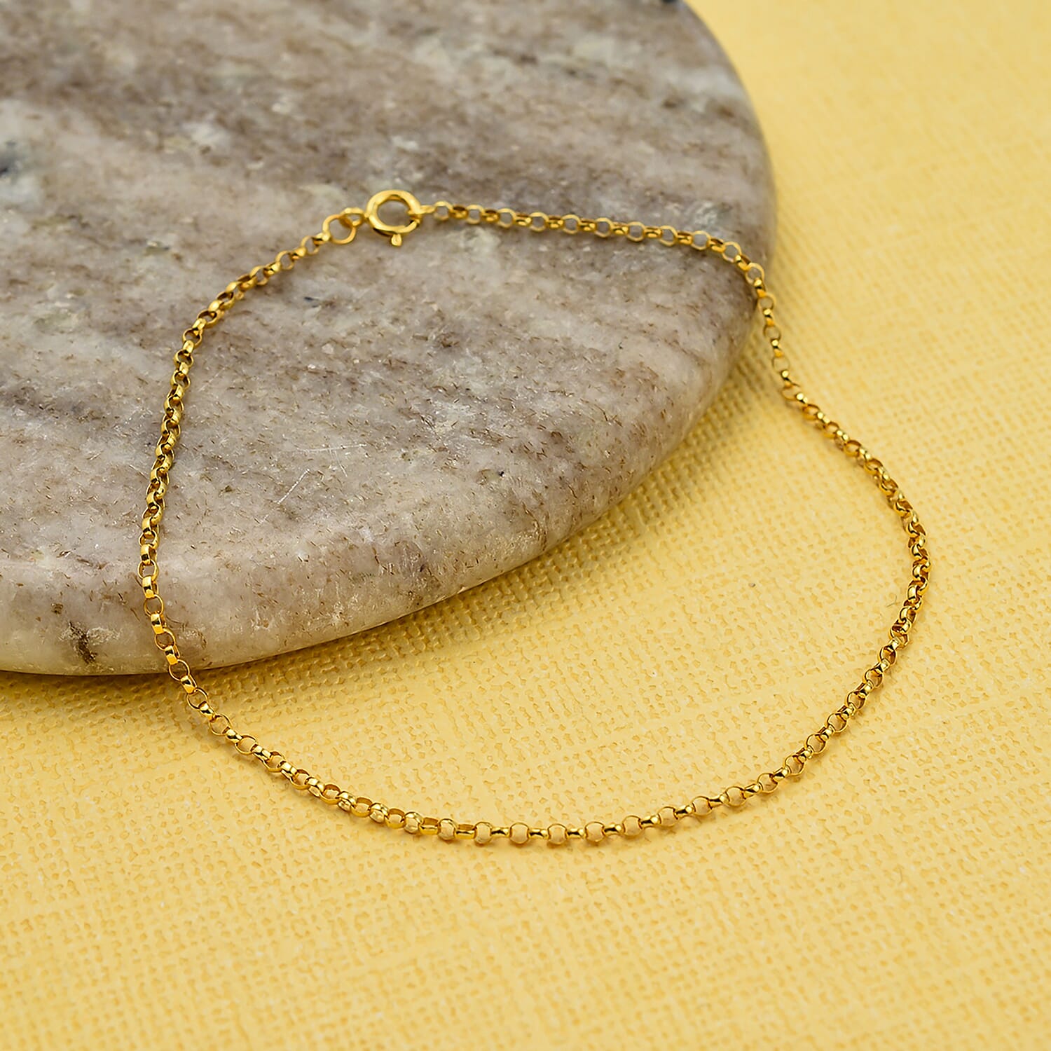 Mega Gold Offer one time Deal - 9K Yellow Gold Round Belcher Bracelet ...