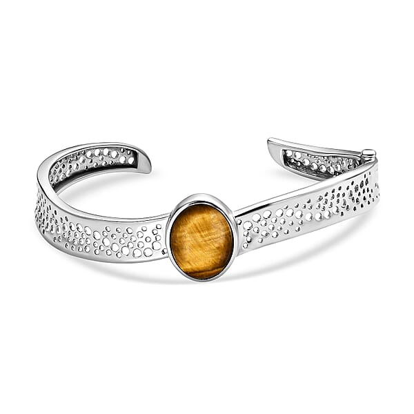 Tigers Eye Cuff Bangle (Size - 7.5) - 7747287 - TJC