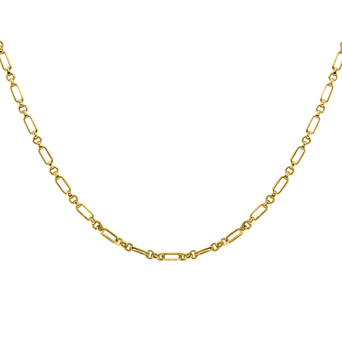 18K Yellow Gold Diamond Cut Symphony Necklace(Size - 18), Gold Wt. 6 ...