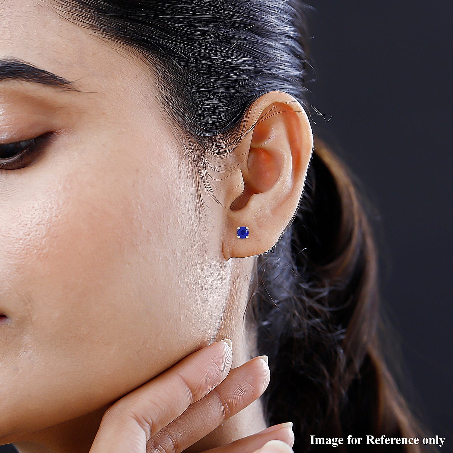 Blue spinel earrings store