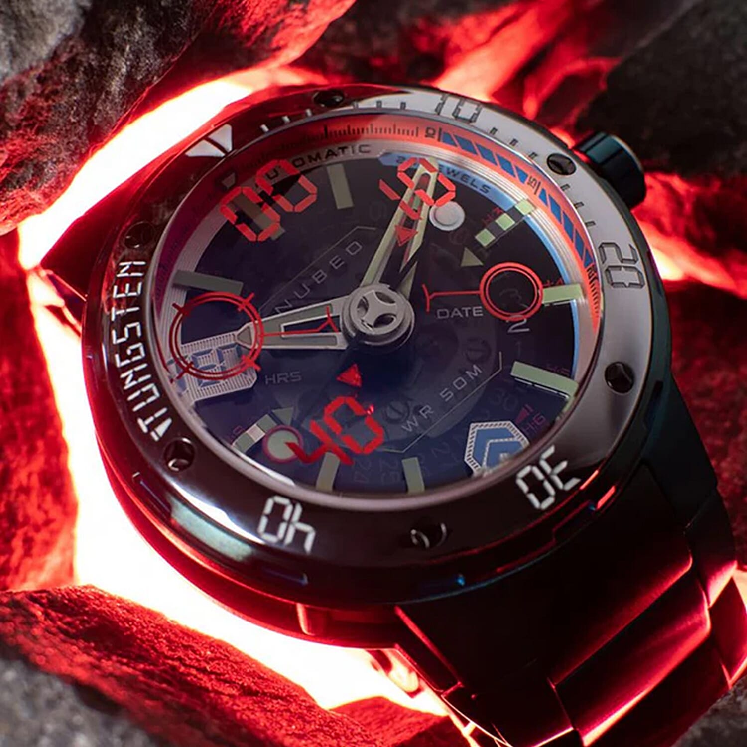 NUBEO Mariner 9 Automatic Limited Edition Mens Watch in Stainless Steel ...