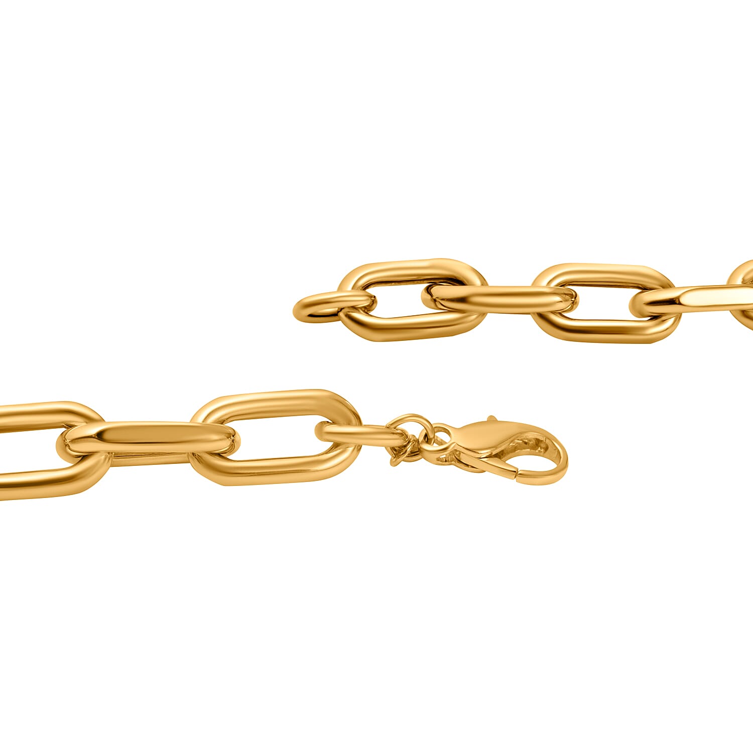 JCK Vegas Mega Find - 9K Yellow Gold Broad Link Paperclip Bracelet ...