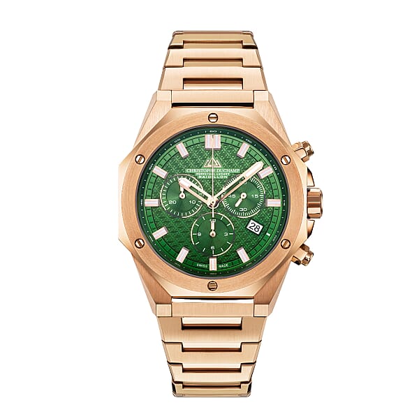 Christophe Duchamp Swiss Quartz Movt. 10ATM Raidillon Chronograph ...