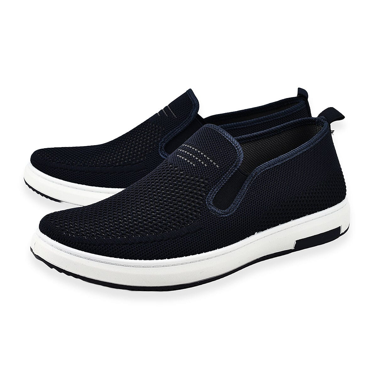 URBAN JACKS Mens Darwin Canvas Shoes (Size 7) - Navy - 7765262 - TJC