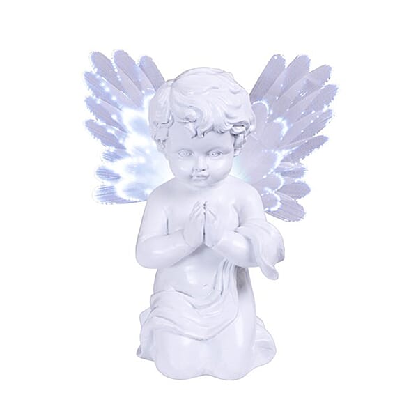 GardenKraft - Waterproof Solar LED Garden Angel Light - 7767778 - TJC