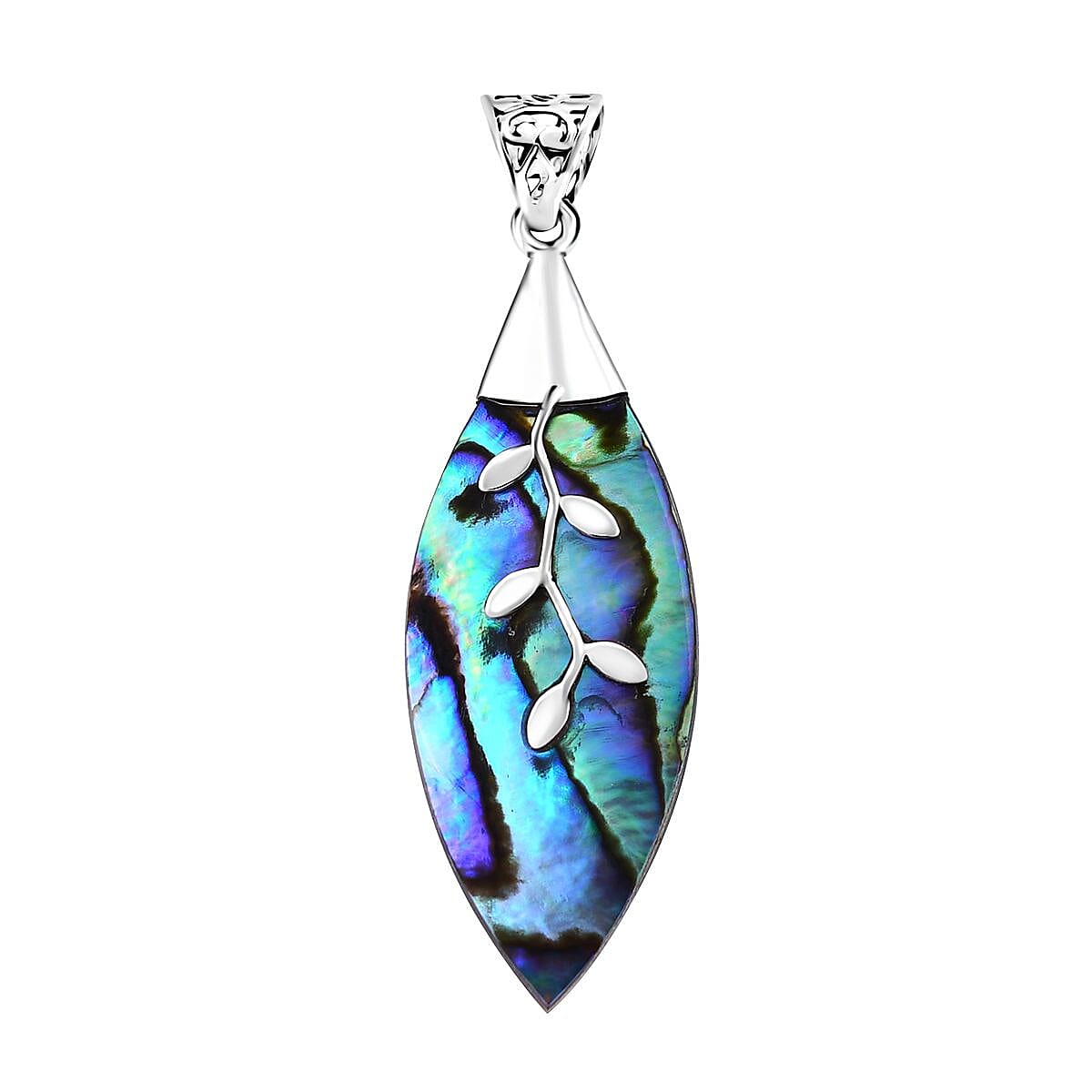 Abalone Shell Pendant in Sterling Silver - 7768691 - TJC