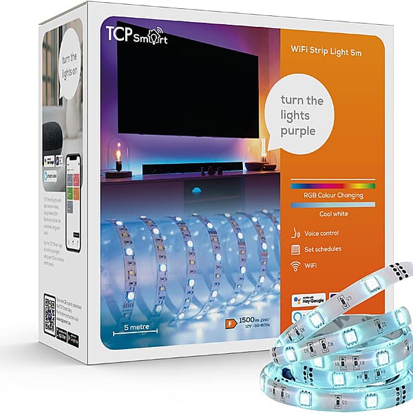 TCP Smart Smart LED Color Changing Strip Lights - White - 7771006 - TJC