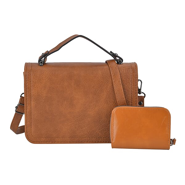 Leatherette Crossbody Bag with Card Holder - Set of 2 - 7775204 - TJC