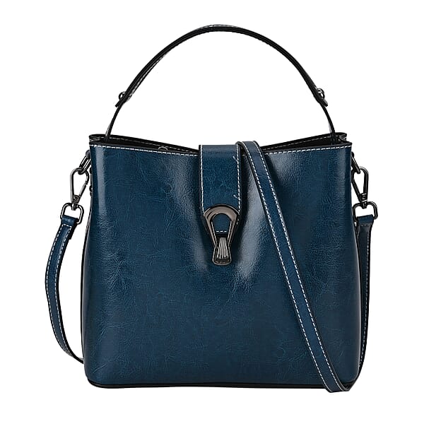 Genuine Leather Crossbody Bag - 7775678 - TJC