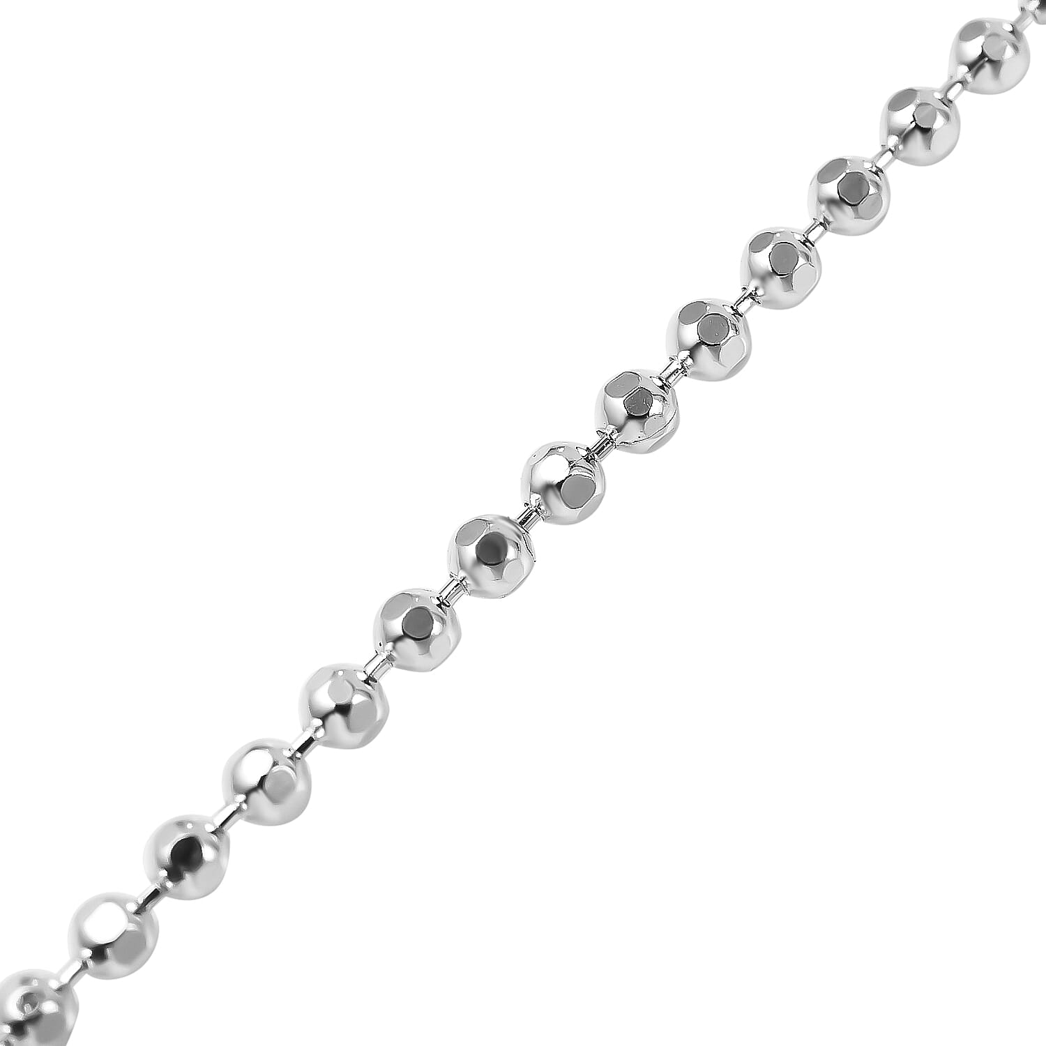 NY Closeout Deal - Sterling Silver Diamond Cut Ball Chain (Size - 18 ...