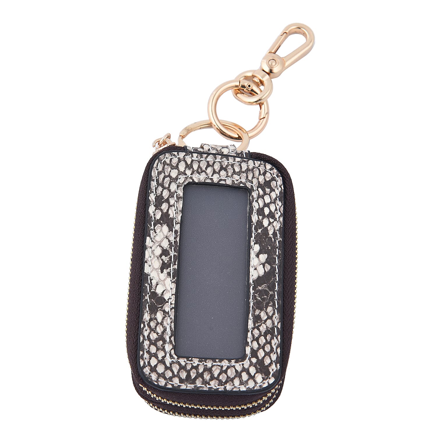 SENCILLEZ 100% Genuine Leather Snake Pattern Key Holder Chain with ...