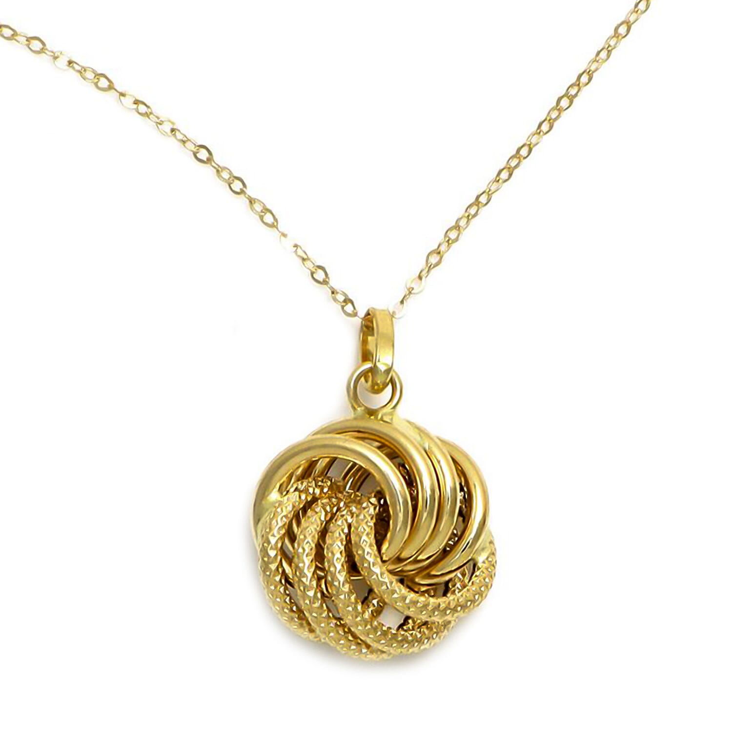 9K Yellow Gold Necklace (Size - 20) - 7791968 - TJC