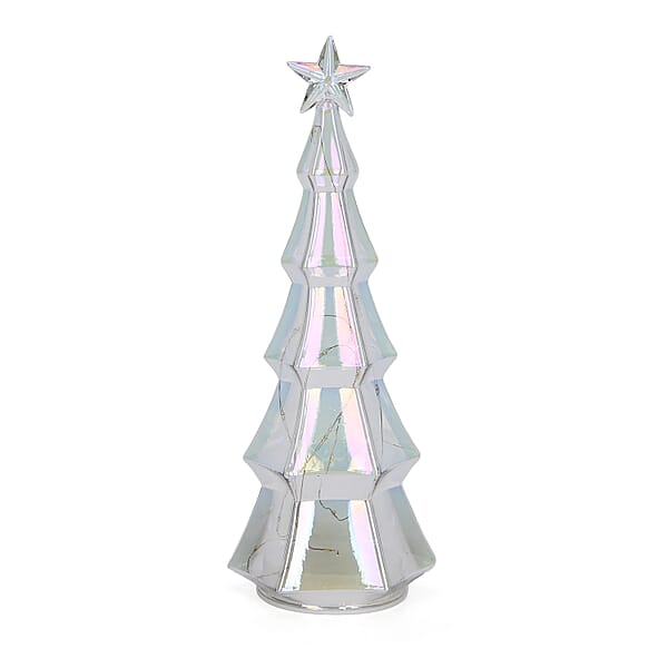 LED Striped Christmas Cone Tree - Transparent - 7797054 - TJC