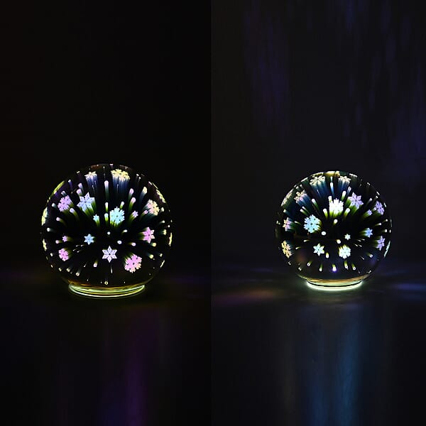 Glass Globe LED 3D Lamp - Set of 2 - 7797096 - TJC