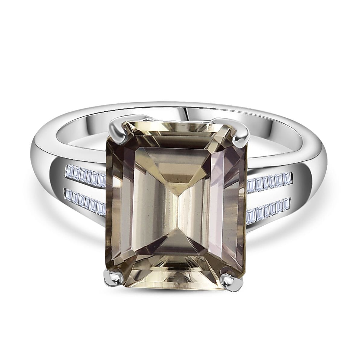 950 Platinum AAAA Turkizite and Diamond (GH/SI) Ring 7.28 Ct ...