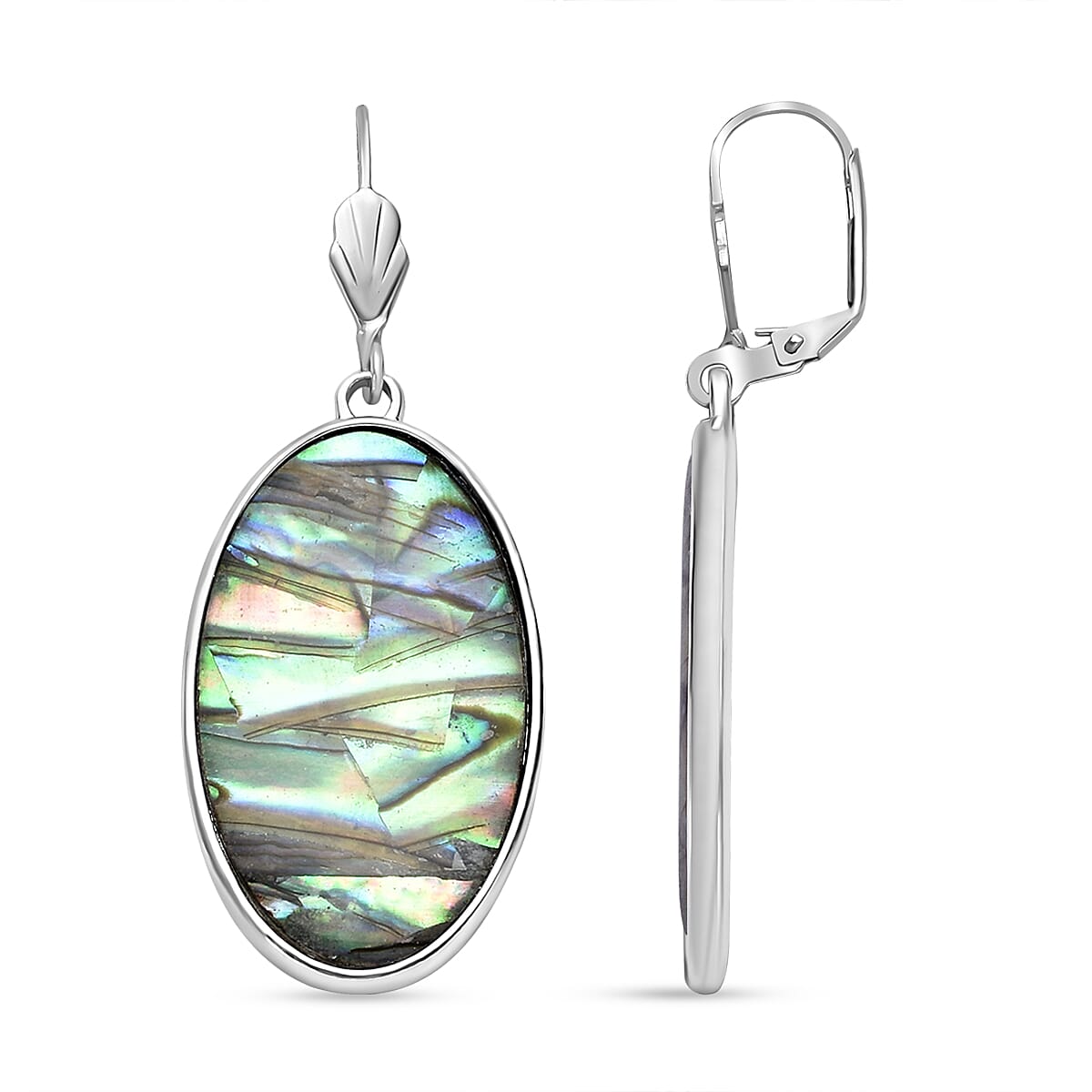 One time Closeout Deal - Abalone Shell Earrings - 7810758 - TJC