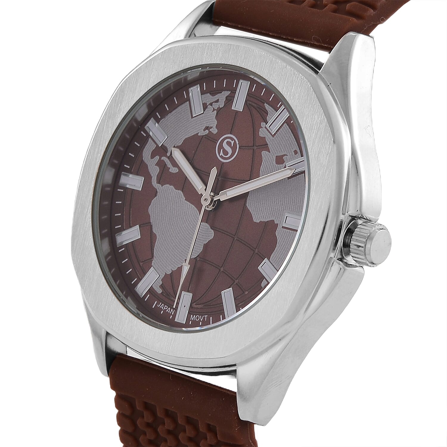 STRADA PC21S Japanese Movement Globe Dial Watch - 7812985 - TJC
