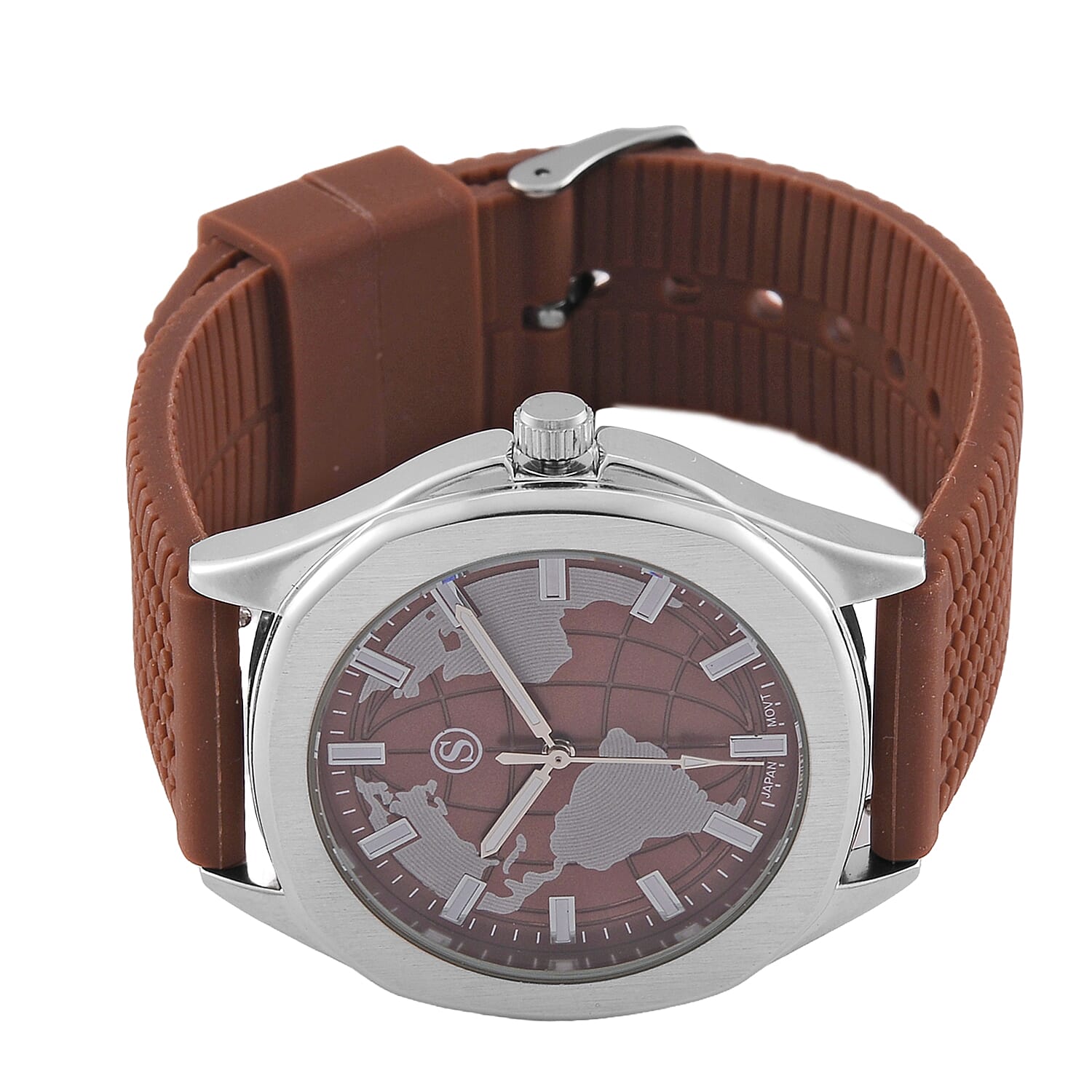 STRADA PC21S Japanese Movement Globe Dial Watch - 7812985 - TJC