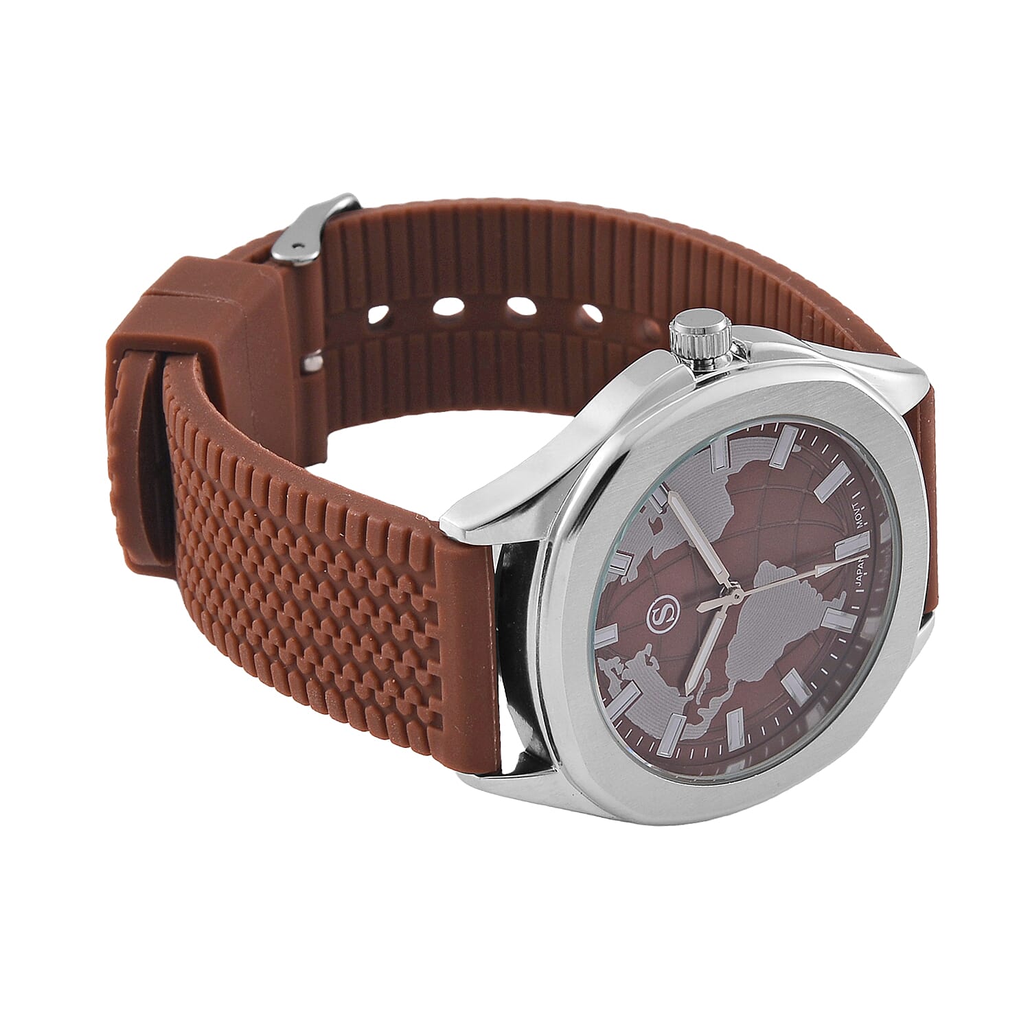 STRADA PC21S Japanese Movement Globe Dial Watch - 7812985 - TJC