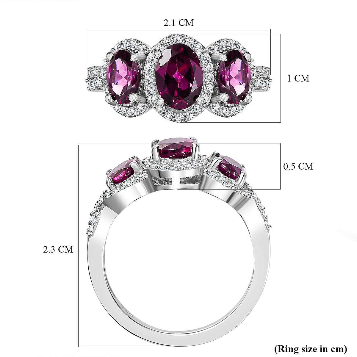 The Tony Diniz Collection - Natural Ember Garnet, Natural White Zircon ...