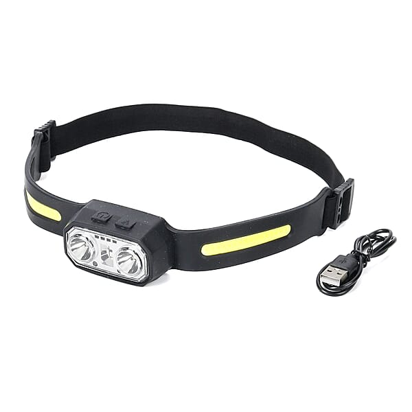 Rechargeable Head Lamp with Intelligent Motion Sensor and 6 Light Modes ...