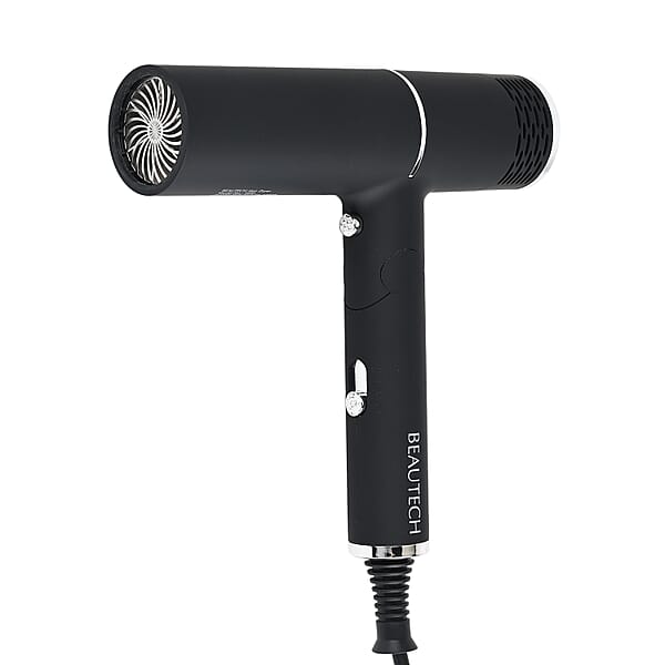 Beautech Foldable Hair Dryer with Concentrator Nozzle (1400W) - Black ...