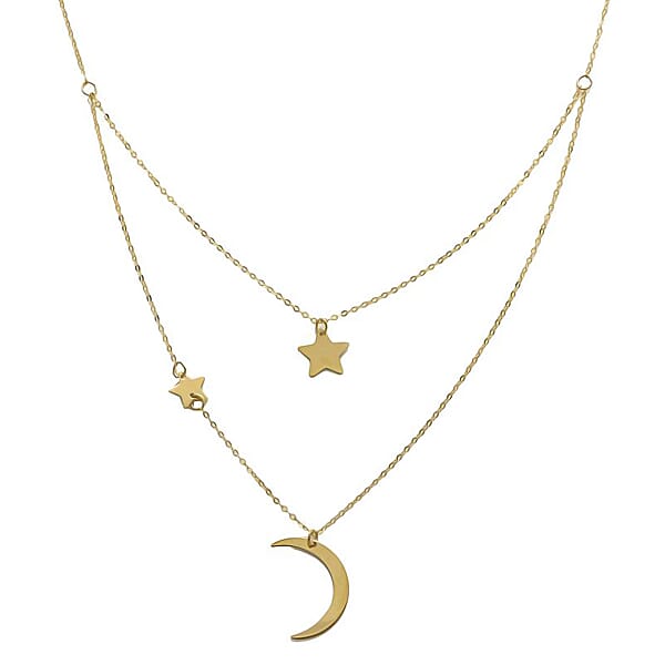 9K Yellow Gold Necklace With Spring Ring Clasp 20 Inch - 7821273 - TJC