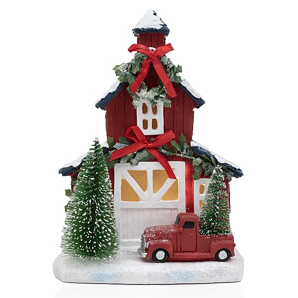Christmas Light Up Snowy Church Box - 7821280 - TJC