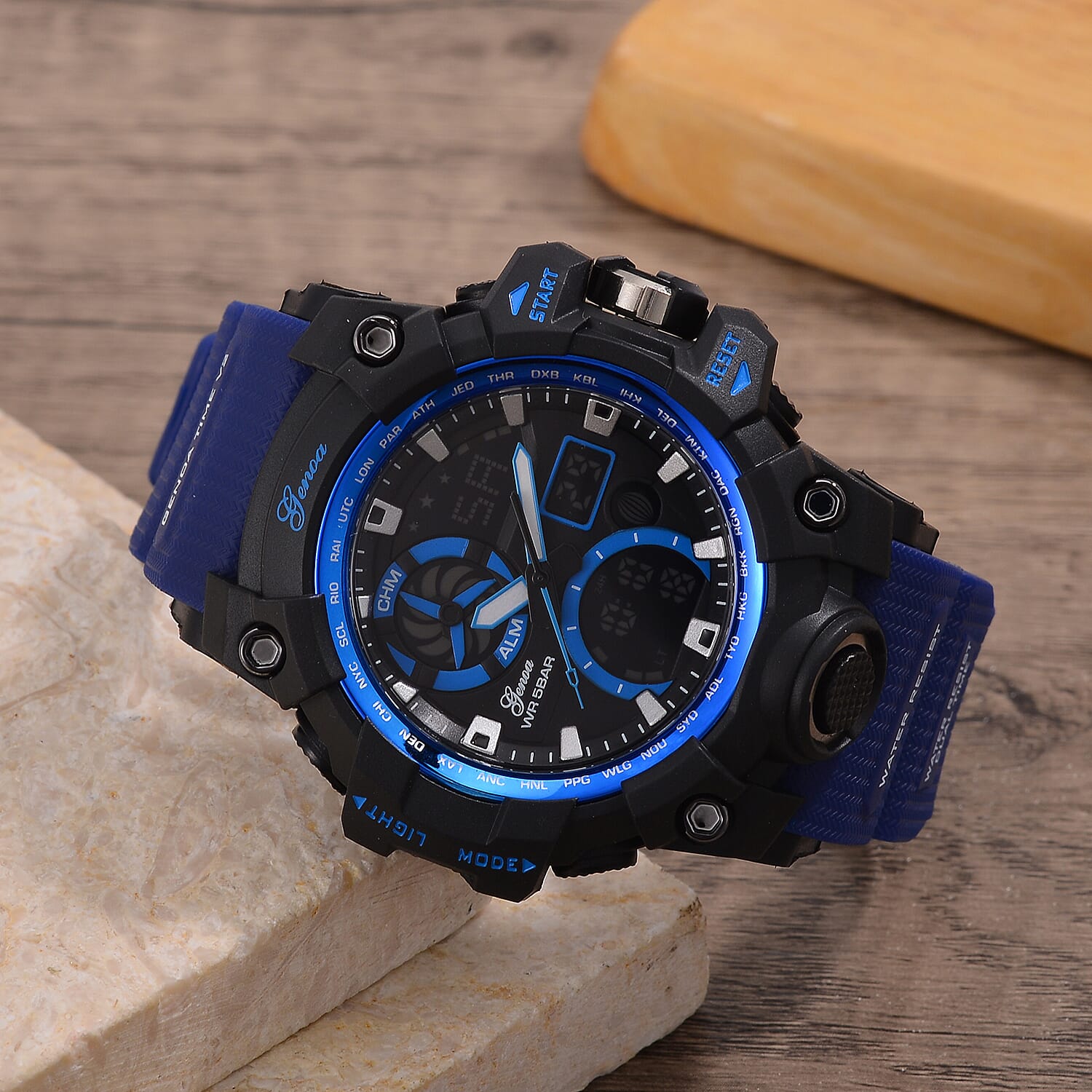 GENOA TIME V2 PC21S Japan Movement and Electronic Movement Men's Watch ...