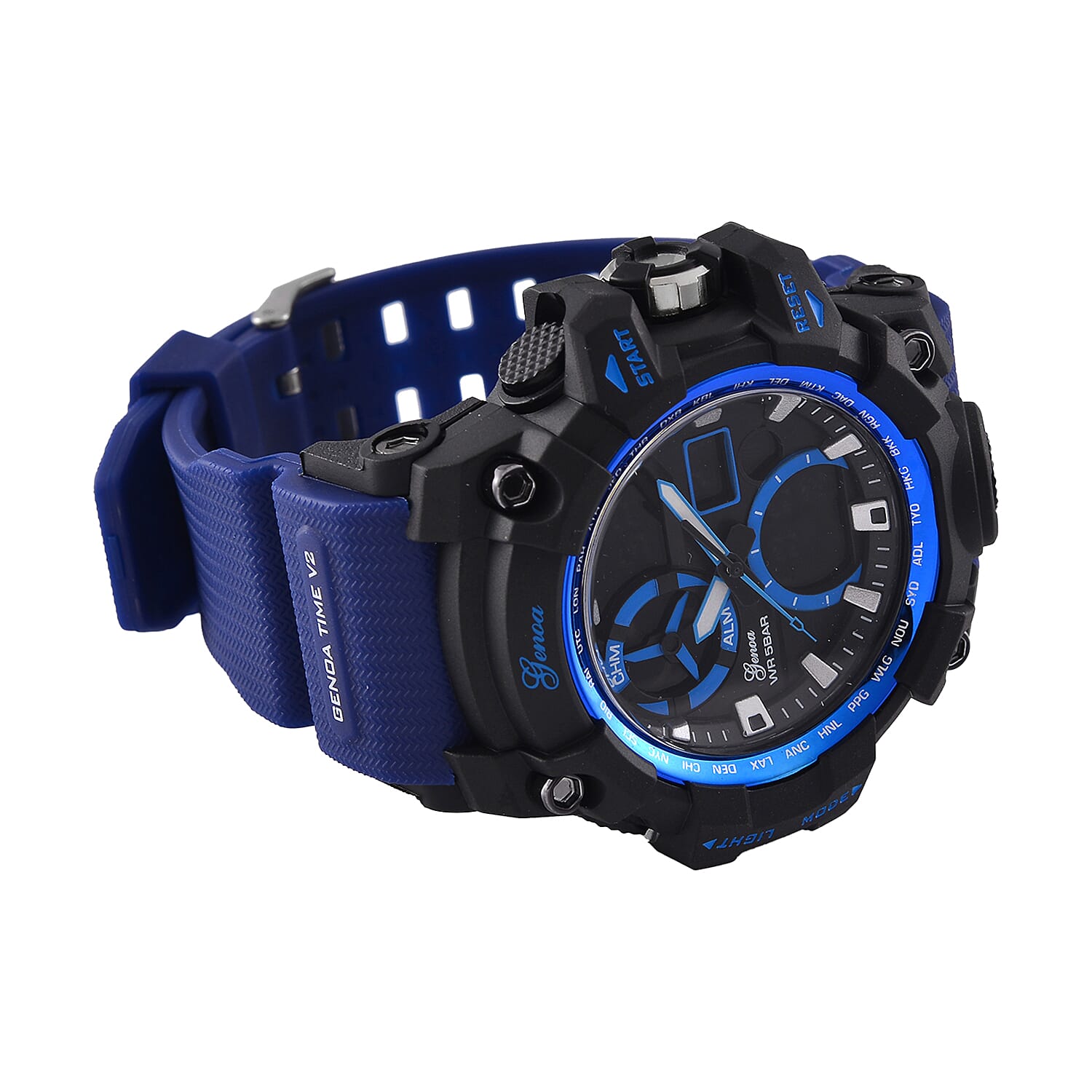GENOA TIME V2 PC21S Japan Movement and Electronic Movement Men's Watch ...