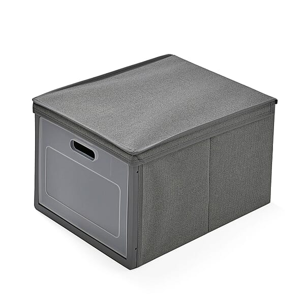Patterned Storage Box - Grey - 7826268 - TJC