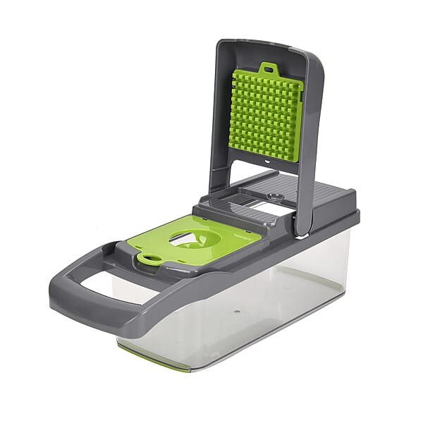 Vegetable Chopper 15-in-1 - Grey and Green - 7826347 - TJC