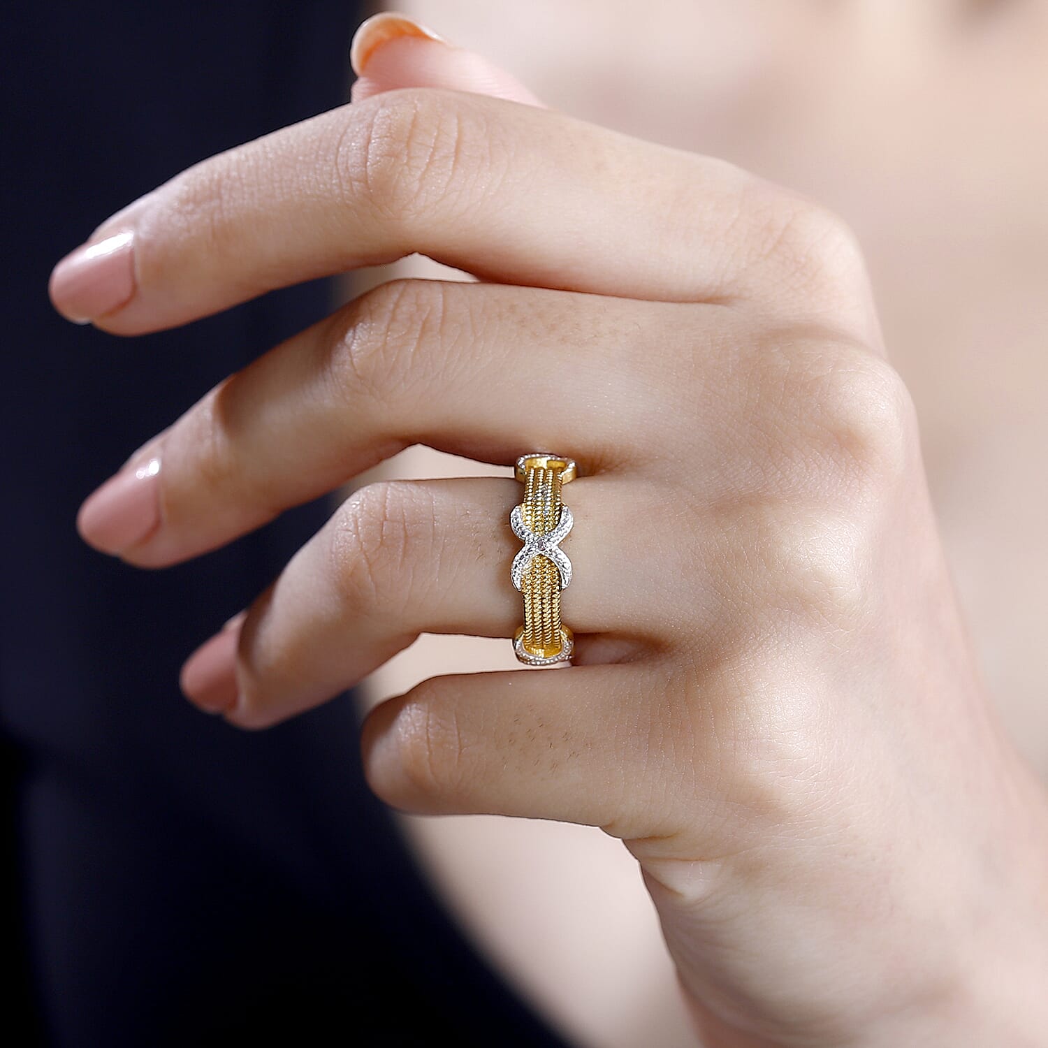 Close Out Deal- Designer Inspired Diamond Band Ring - 7833605 - TJC