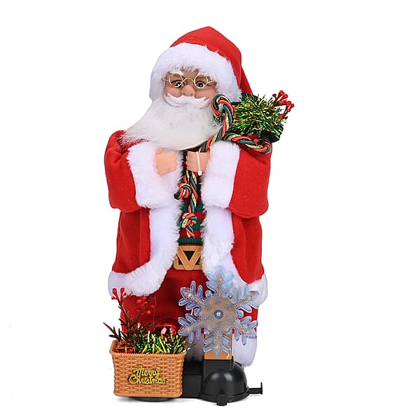Christmas Ornament Electronic Santa Claus with Guitar - 7835598 - TJC
