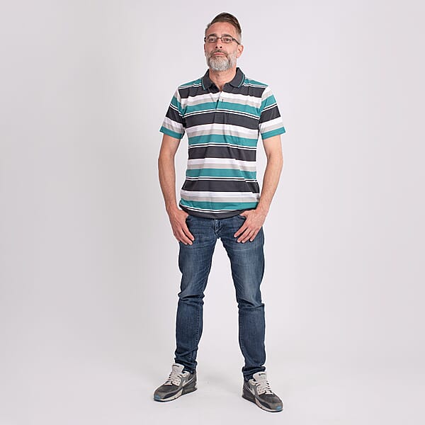 JJ Willis Block Stripe Polo Shirt - 1720730303 - TJC