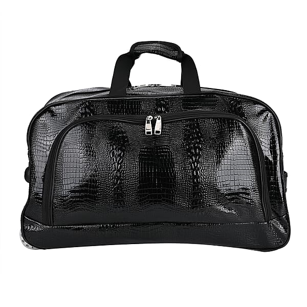 Passage Leatherette Croc Pattern Travel Bag - 1720774000 - TJC