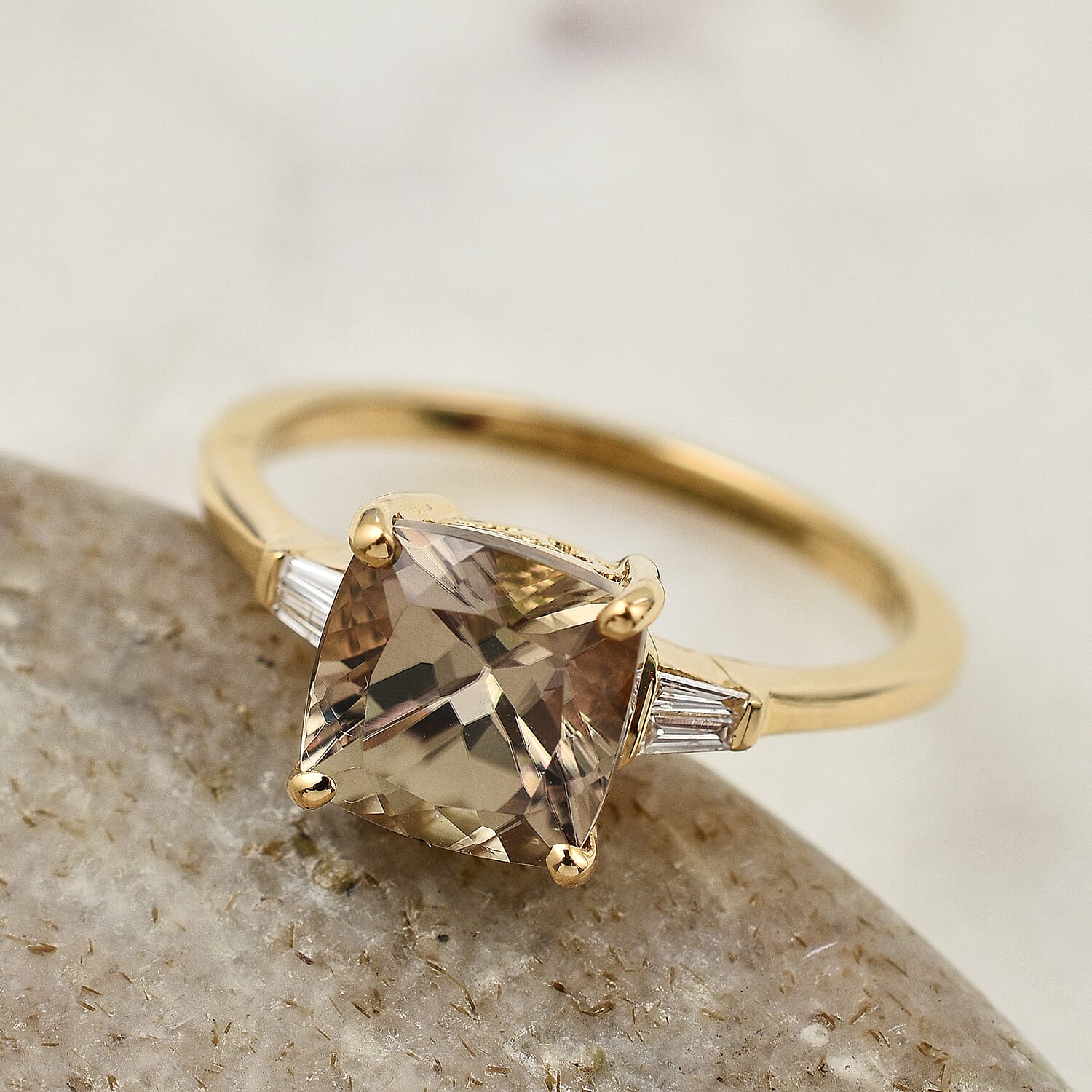 JCK Vegas Closeout - 14K Yellow Gold AAA Turkizite & Diamond (I2-G-H ...