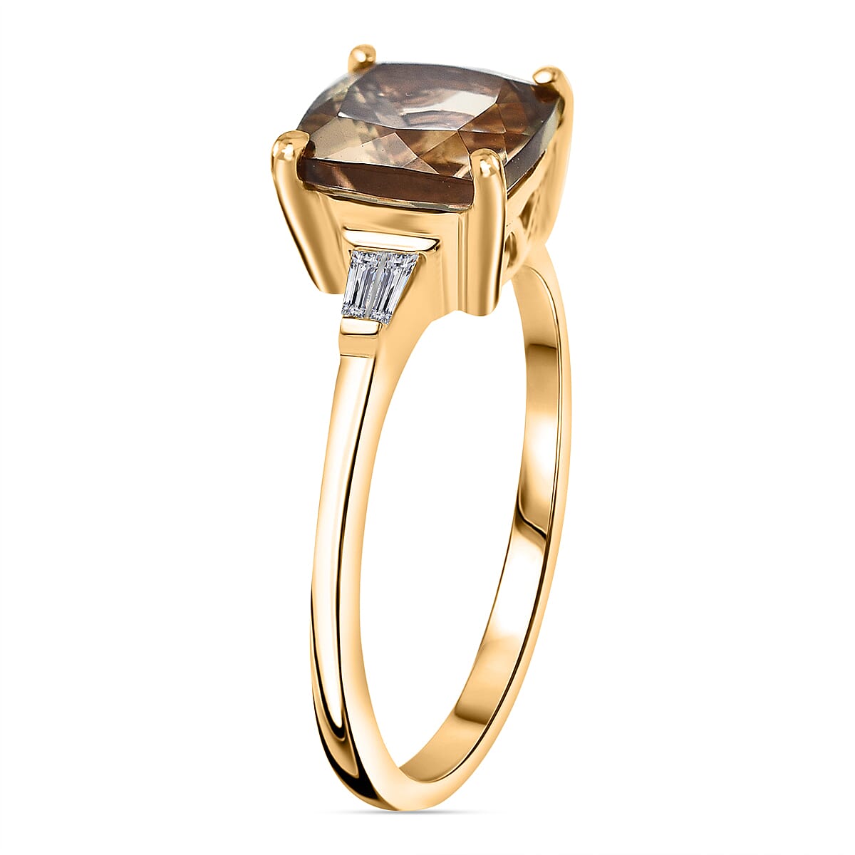 JCK Vegas Closeout - 14K Yellow Gold AAA Turkizite & Diamond (I2-G-H ...