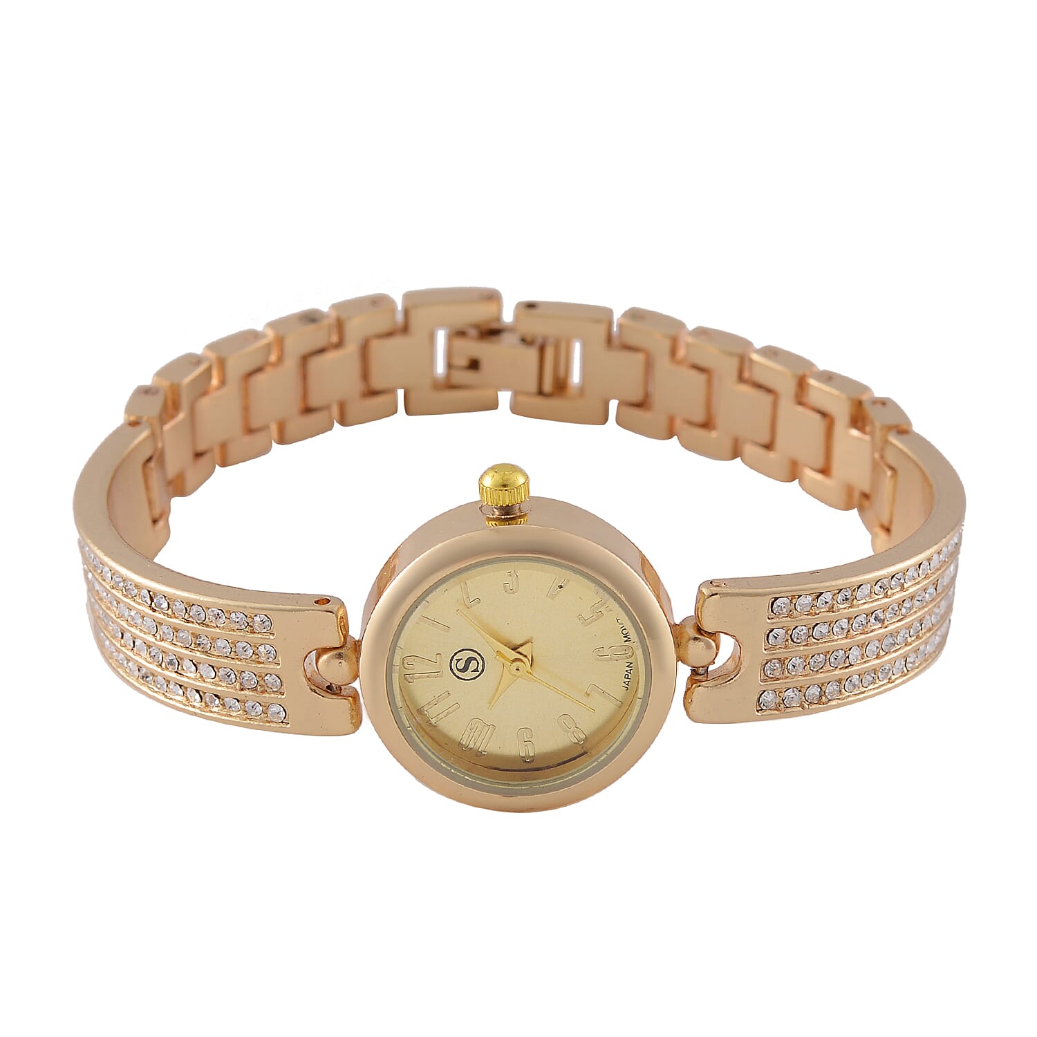 STRADA PC21S Japanese Movement Crystal Bracelet Watch - 7858803 - TJC