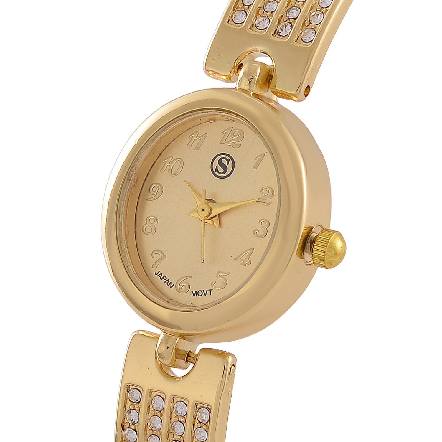 STRADA PC21S Japanese Movement Crystal Bracelet Watch - 7858806 - TJC