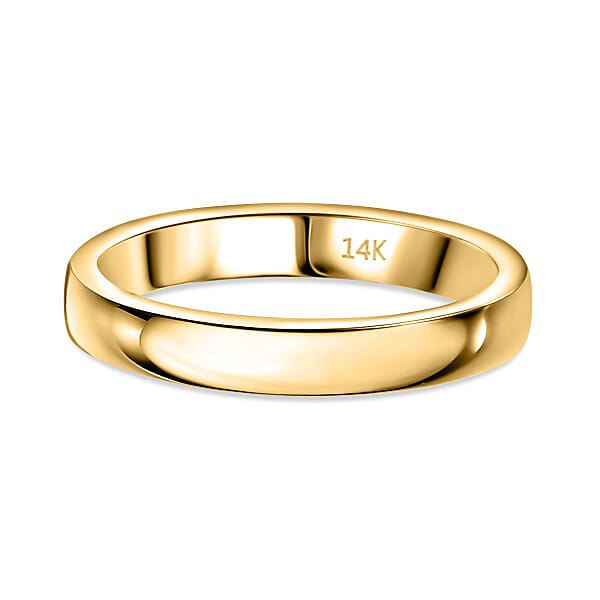 14K Green Gold Standard Wedding Band Ring - 7893815 - TJC