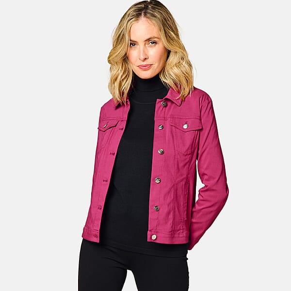 Emreco Jean Style Bengaline Jacket (Size 10) - Winter Rasberry ...